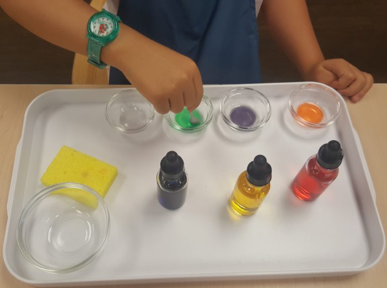 Montessori Color Mixing Activity | Chronicles of a Momtessorian