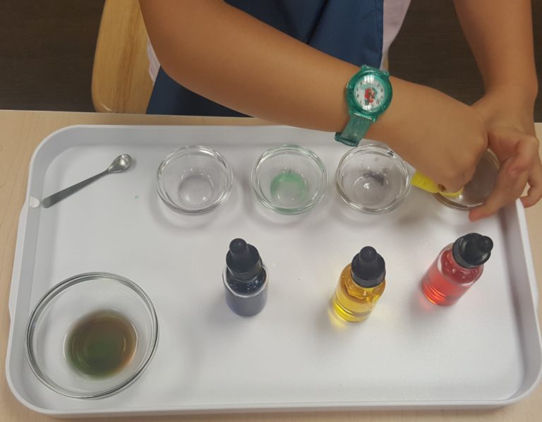 Montessori Color Mixing Activity | Chronicles of a Momtessorian