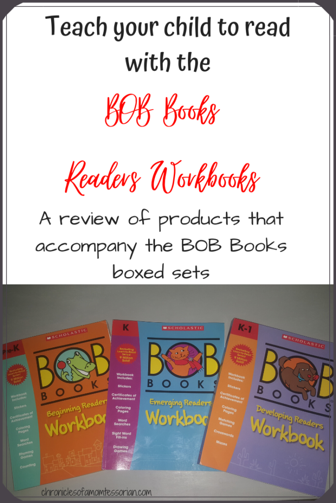 BOB Books Workbooks & Reading Kit 1 review | Chronicles of a Momtessorian