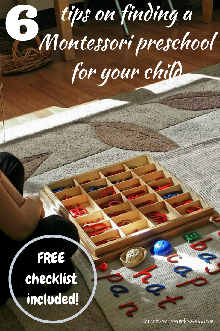 Tips on finding a Montessori preschool | Chronicles of a Momtessorian