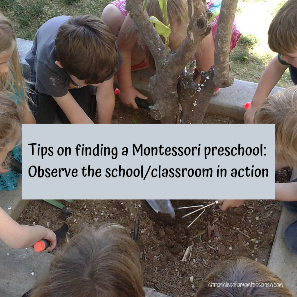 Tips on finding a Montessori preschool | Chronicles of a Momtessorian