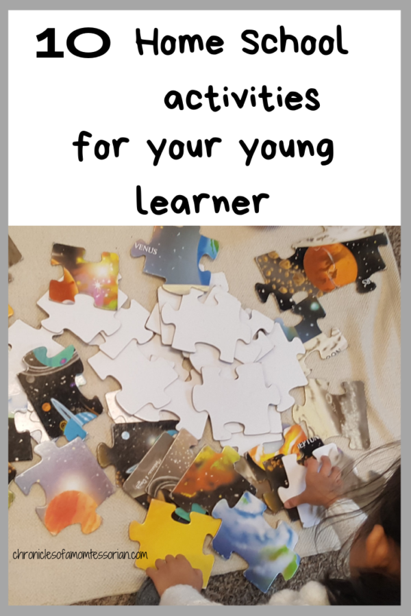 10 home school activities for young learners | Chronicles of a Momtessorian