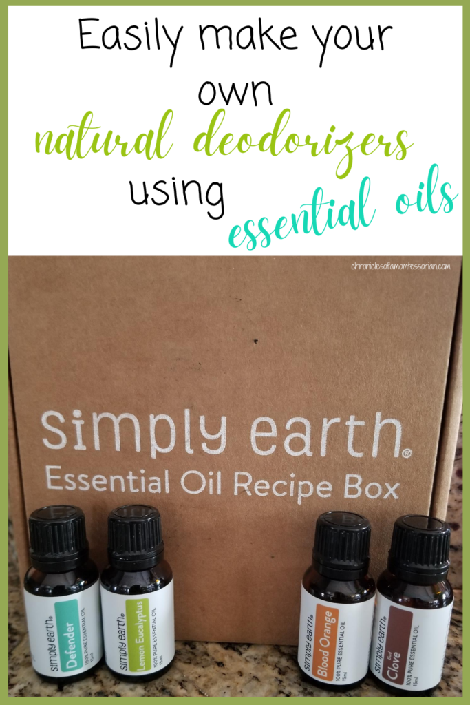 diy deodorizers | Chronicles of a Momtessorian