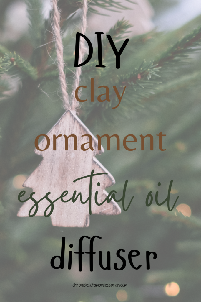 DIY clay ornament essential oil diffuser | Chronicles of a Momtessorian